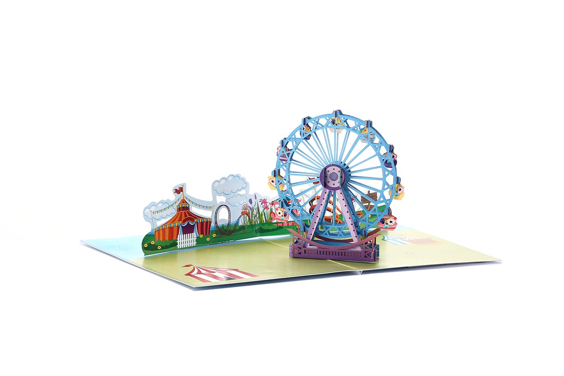 Liif Ferris Wheel Park Pop up Card Happy Birthday Card for - Etsy