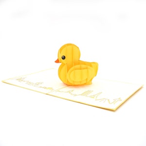Liif Rubber Duck Pop up Card, 3D Duck Pop up Card, Pop up Card for All ...