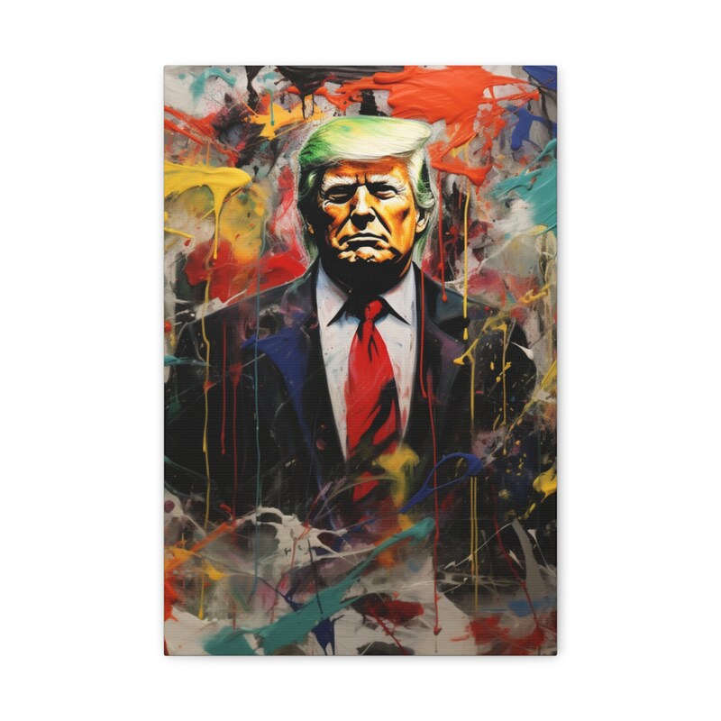 Trump Canvas Wall Art - Etsy