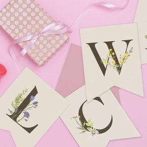 Springtime Watercolour Floral Alphabet Clip Art Letters | Etsy