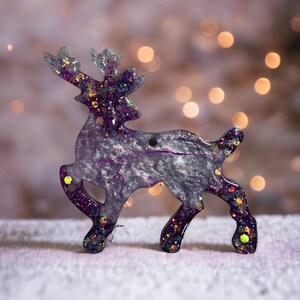 Purple Christmas Ornaments Resin Christmas Decorations Resin Ornaments ...