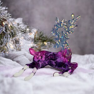 Purple Christmas Ornaments Resin Christmas Decorations Resin Ornaments ...