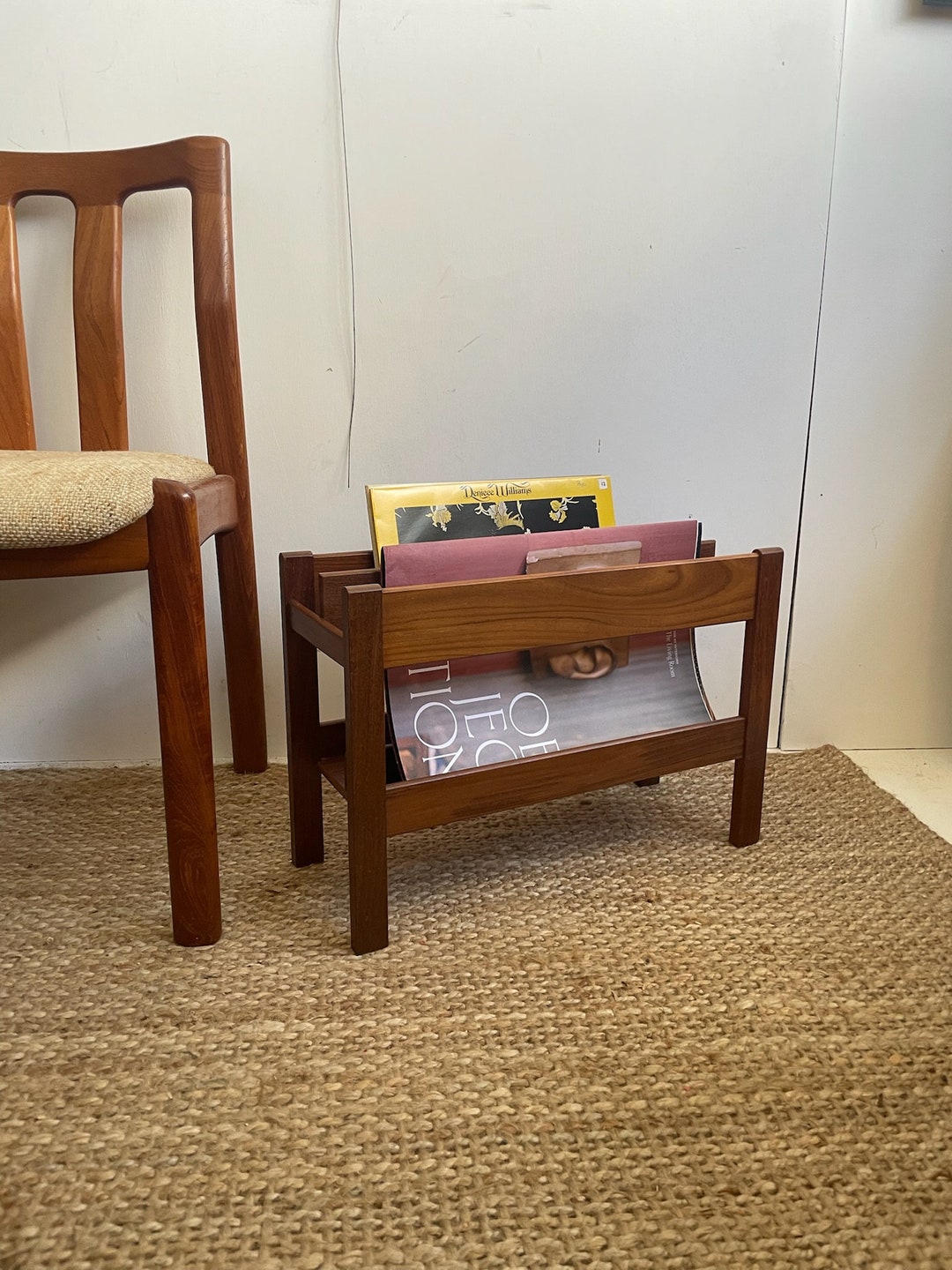 Mid Century Vintage Magazine Newspaper Rack From Fyne Ladye Not Guy ...