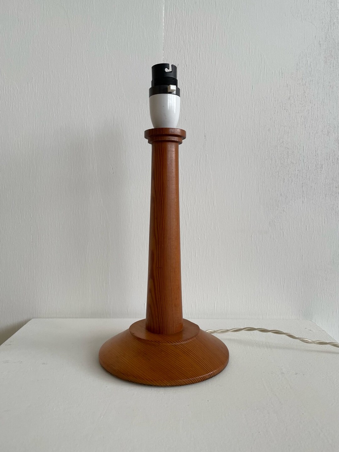 Cute Scandi 1980s Pine Modernist Table Lamp From Denmark - Etsy
