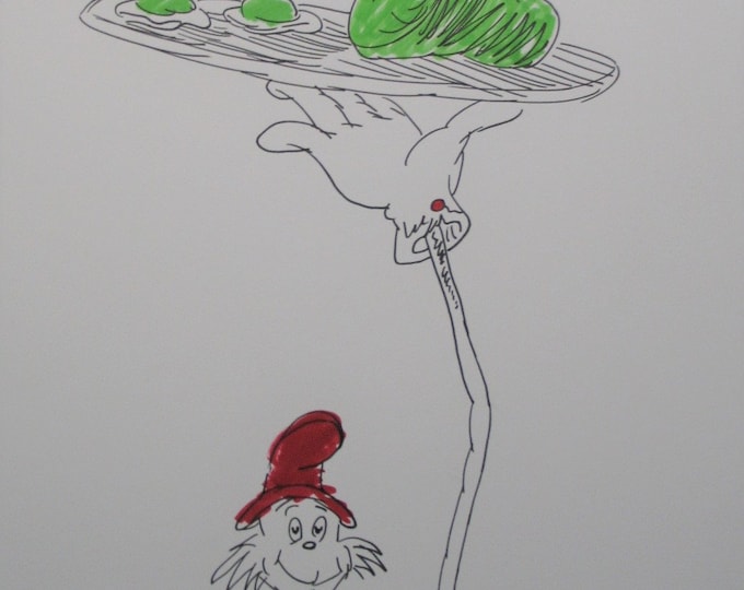 Estate Found Drawing Original Painting Art Artwork Cat in - Etsy