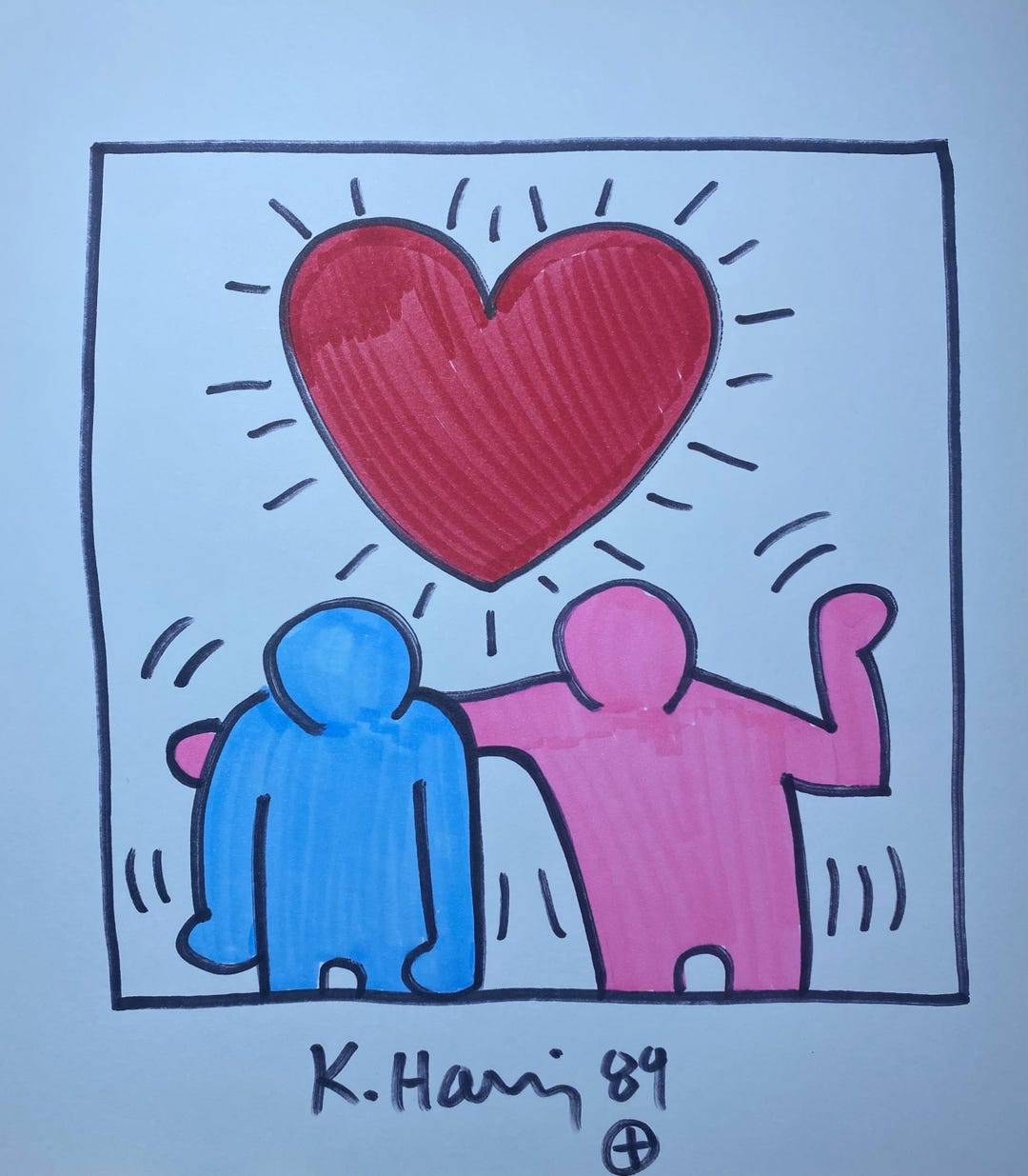 Keith Haring , Original, Signed, Haring, Drawing, Painting, Art ...