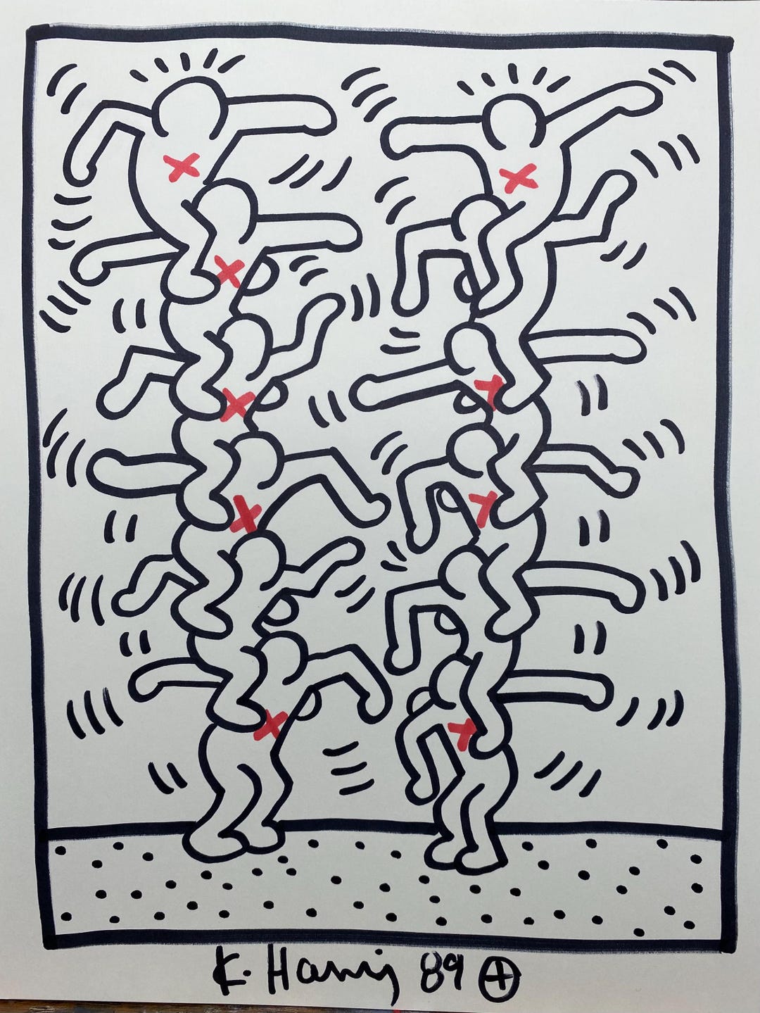 Keith Haring , Original, Signed, Haring, Drawing, Painting, Art ...