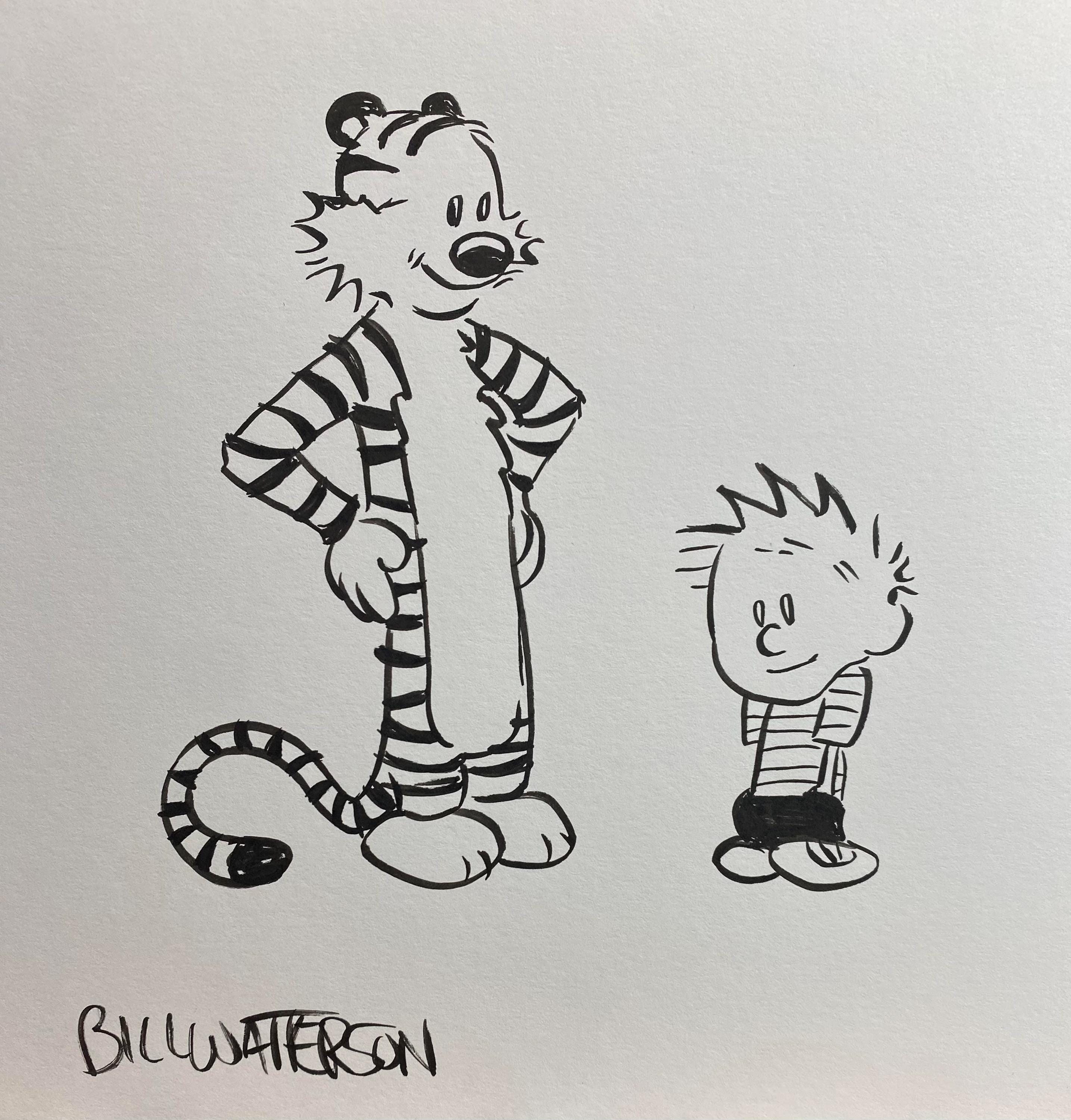Calvin and Hobbes , Drawing, Art, Not Print, Childrens Book ...