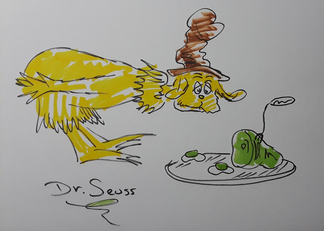 Cat Hat, Drawing, Art, Original, Not Print, Childrens Book ...