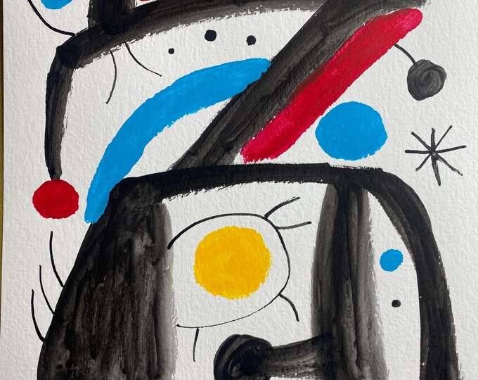 Joan Miro, Original, Signed, Drawing, Painting, Art, Artwork, Abstract ...