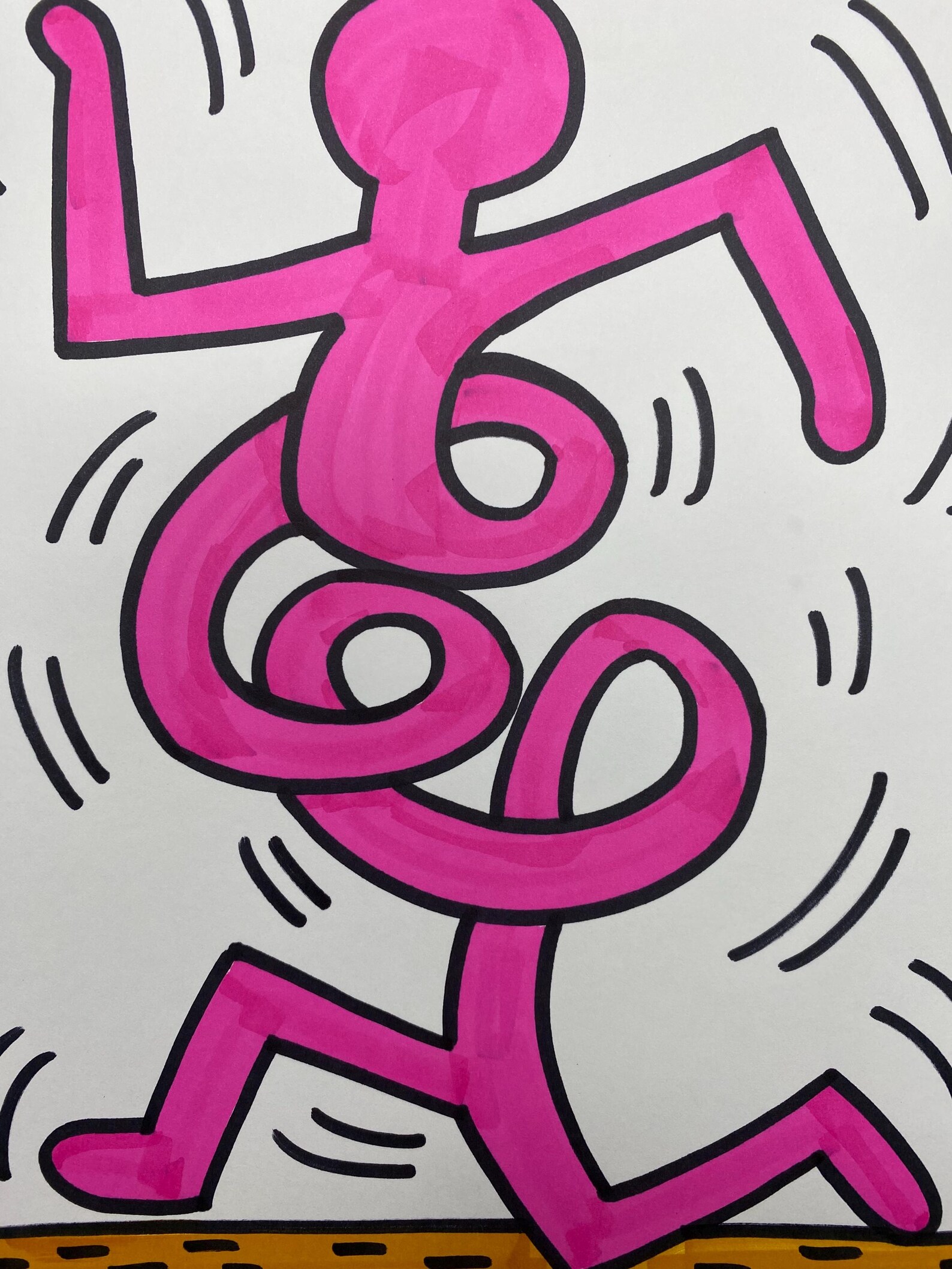 Keith Haring , Original, Signed, Haring, Drawing, Painting, Art ...