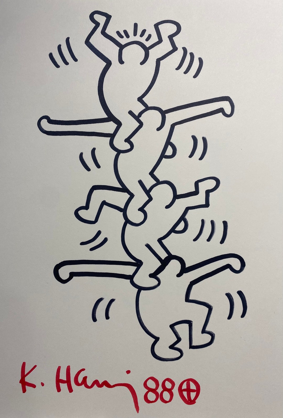 Keith Haring , Original, Signed, Haring, Drawing, Painting, Art ...