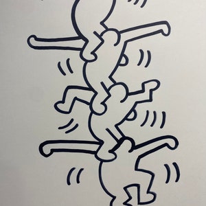 Keith Haring , Original, Signed, Haring, Drawing, Painting, Art ...
