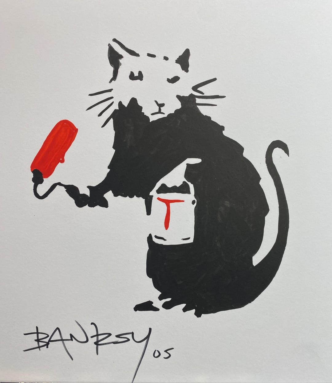 Banksy , Original, Signed, Drawing, Painting, Art, Artwork, Pop Art ...