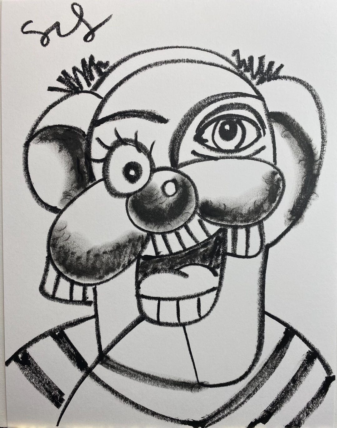 George Condo, Original, Signed, Drawing, Painting, Art, Artwork, Pop ...
