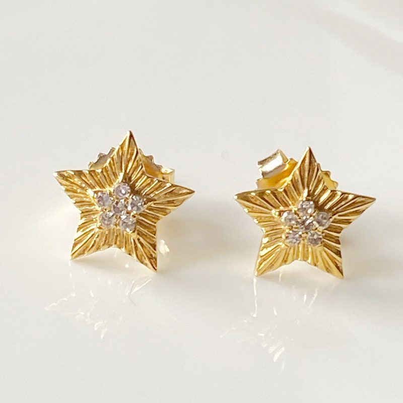 Star Shaped Studs - Etsy