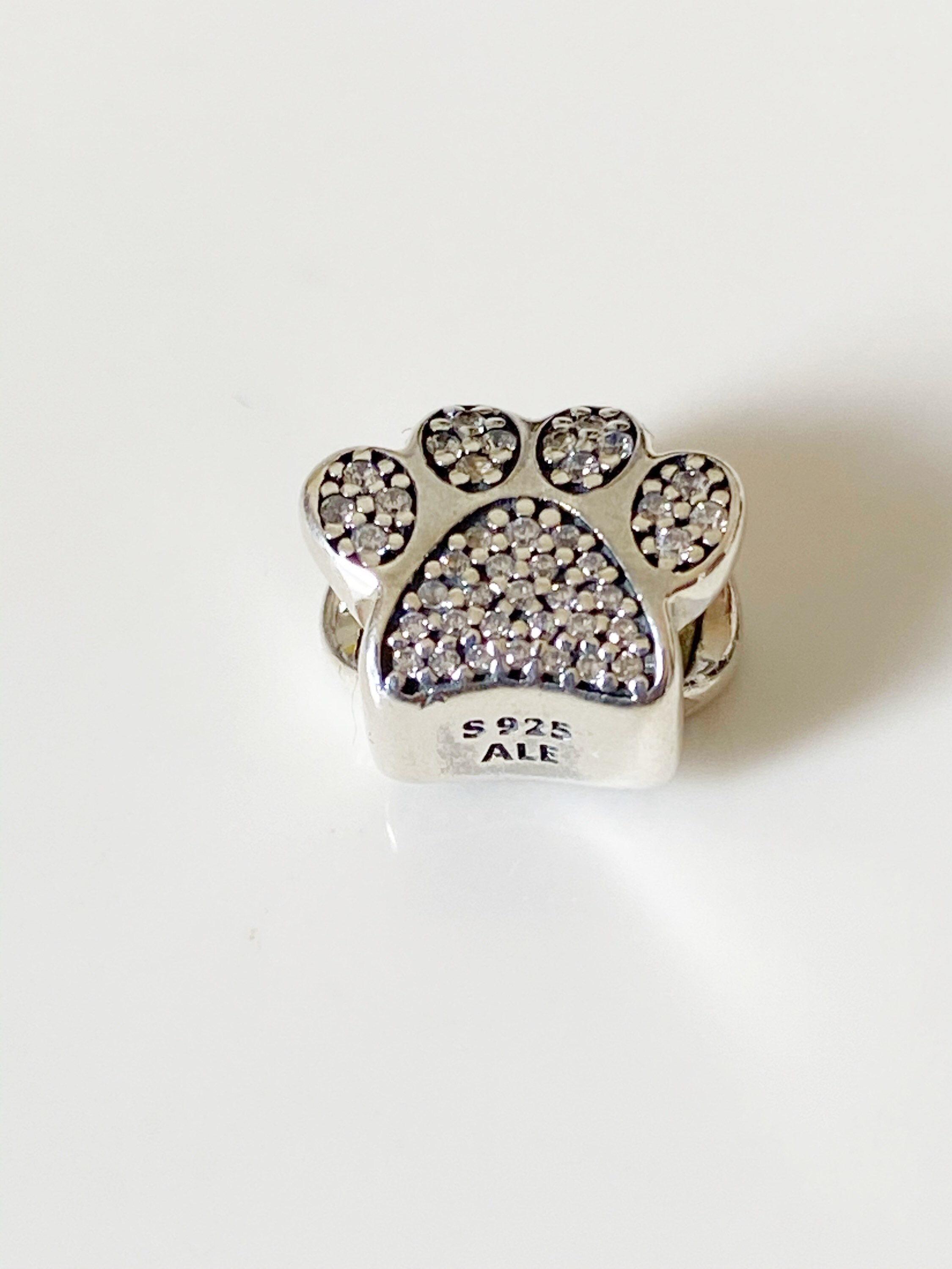 New and Authentic Pandora Paw Prints Clear CZ Charm 791714CZ - Etsy