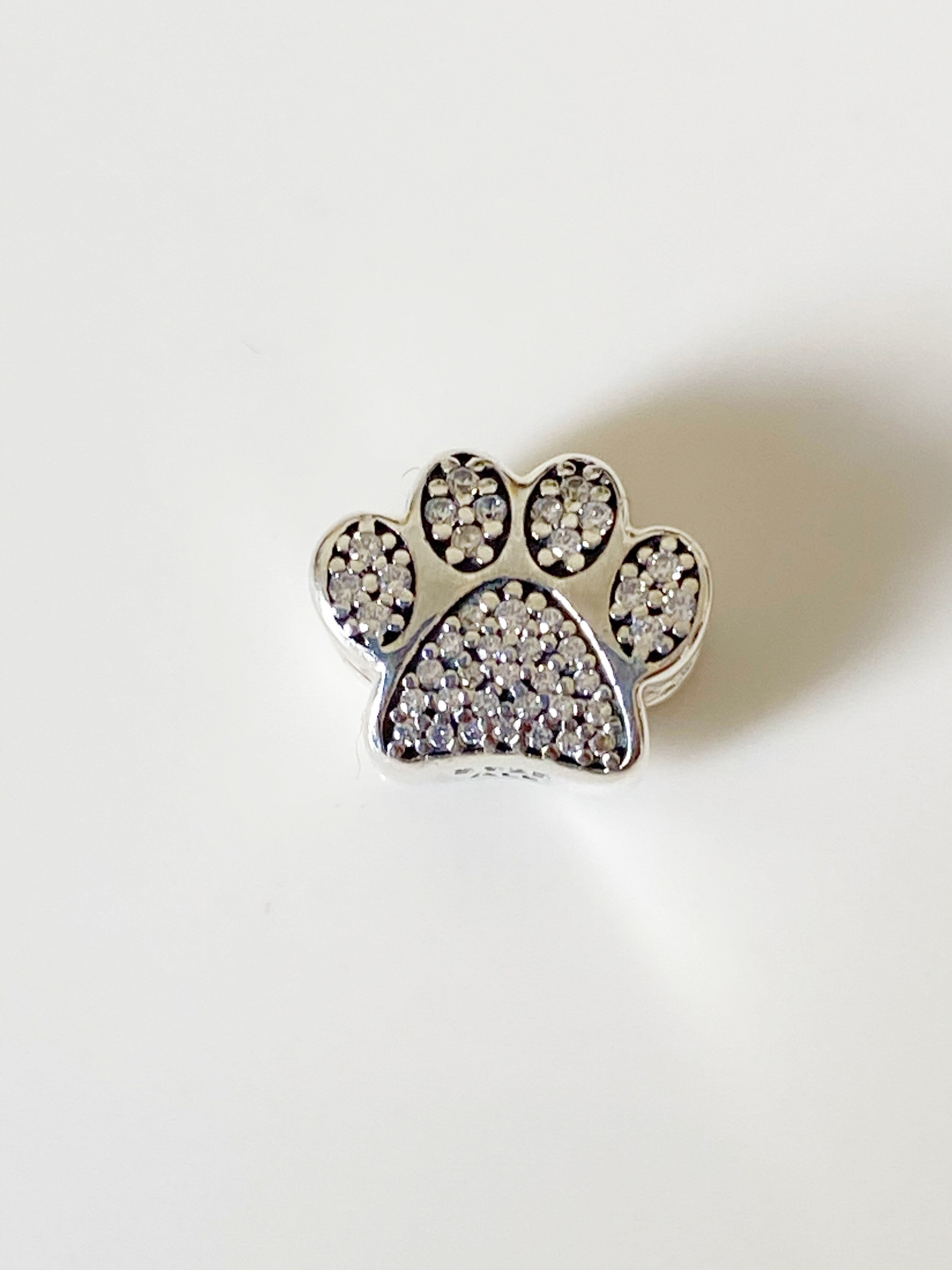 New and Authentic Pandora Paw Prints Clear CZ Charm 791714CZ - Etsy