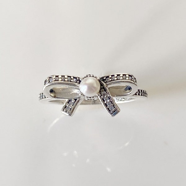 Pandora Pearl Ring - Etsy