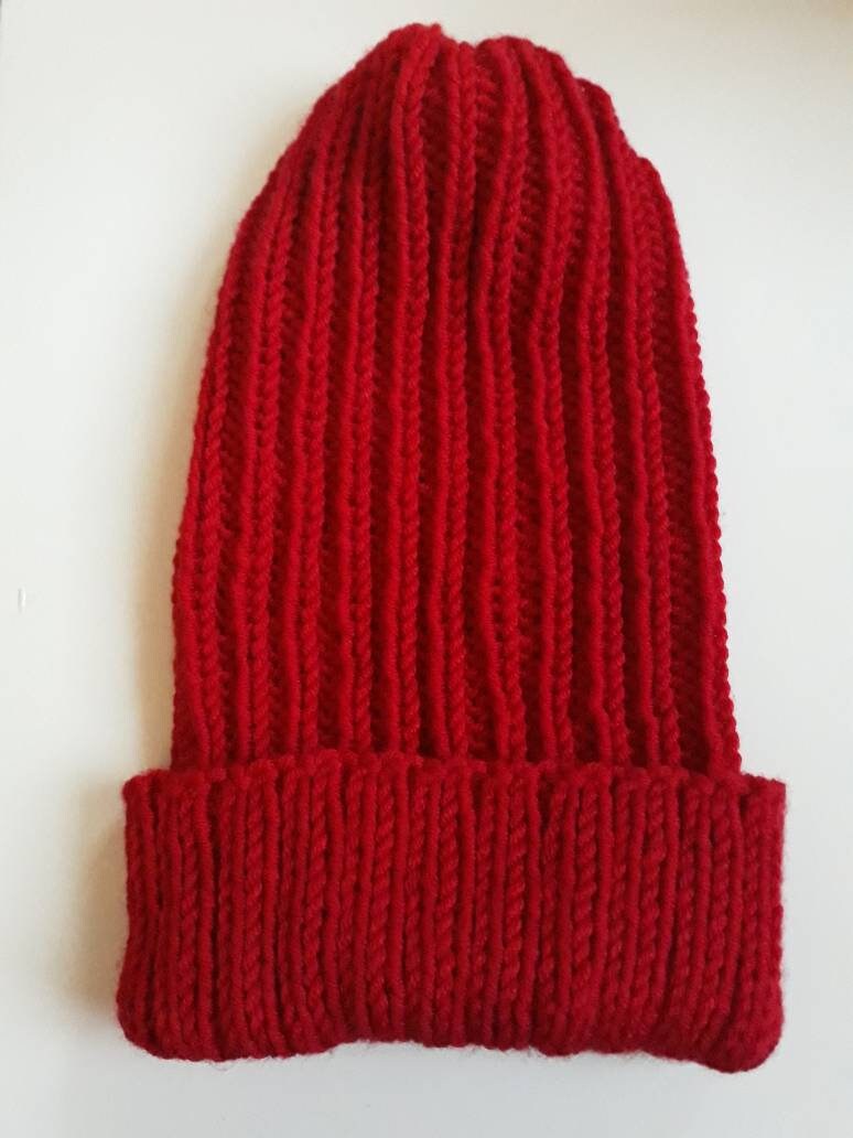 Extra Long, Super Slouchy Knit Beanie - Handmade Chunky Hat - Etsy