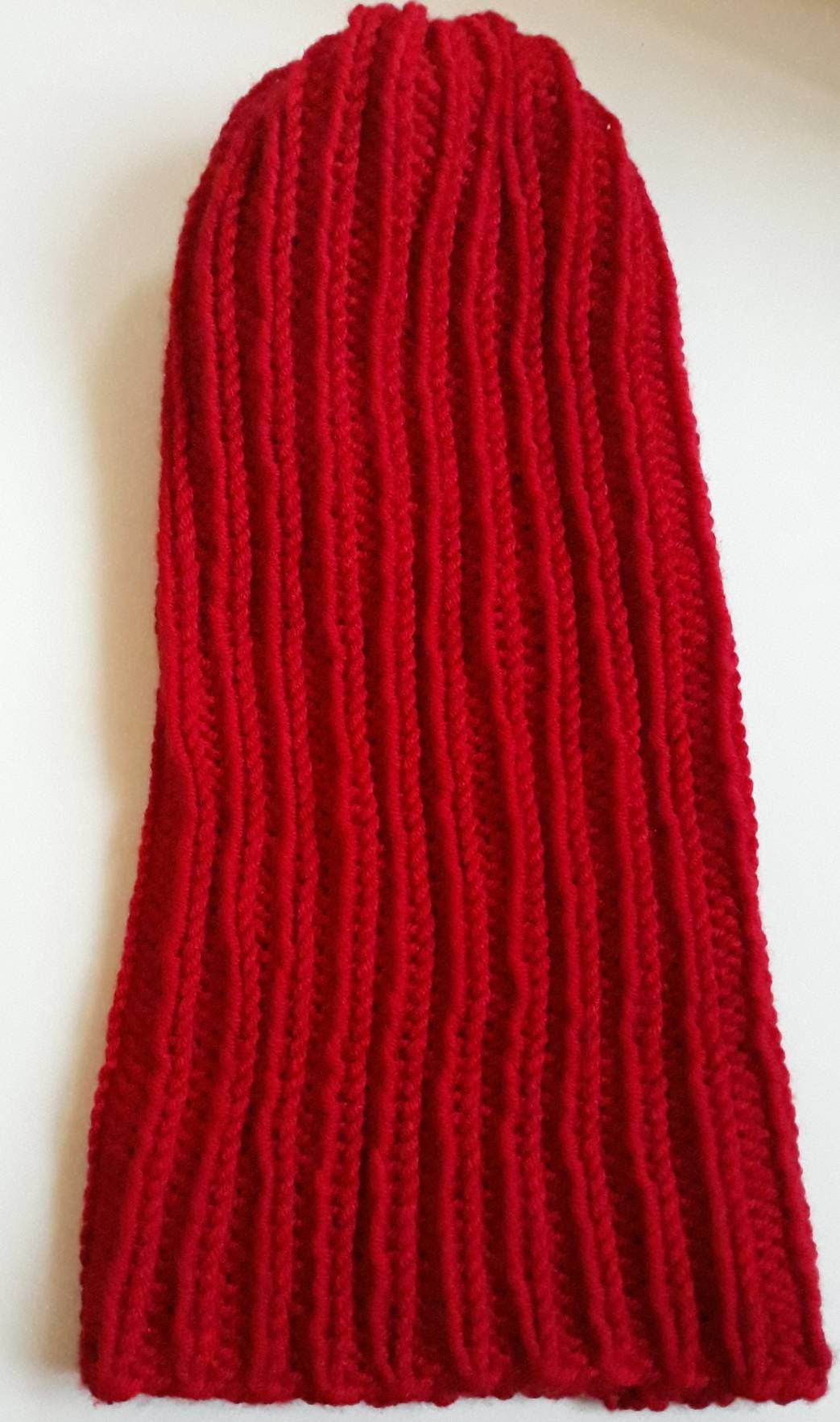 Extra Long, Super Slouchy Knit Beanie - Handmade Chunky Hat - Etsy