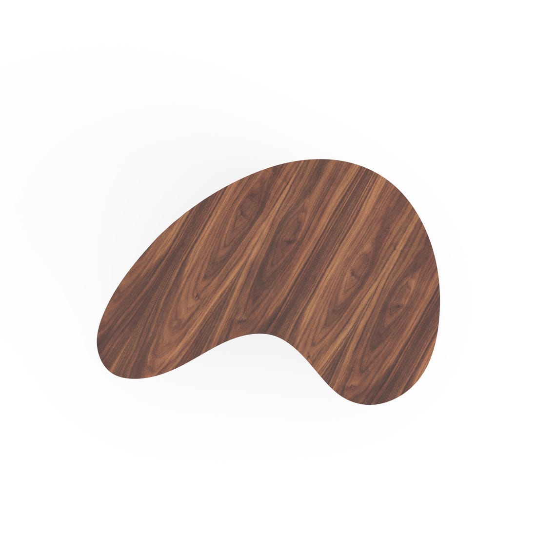 Boomerang Coffee Table in Mid Century Modern, Walnut Table, Side Table ...