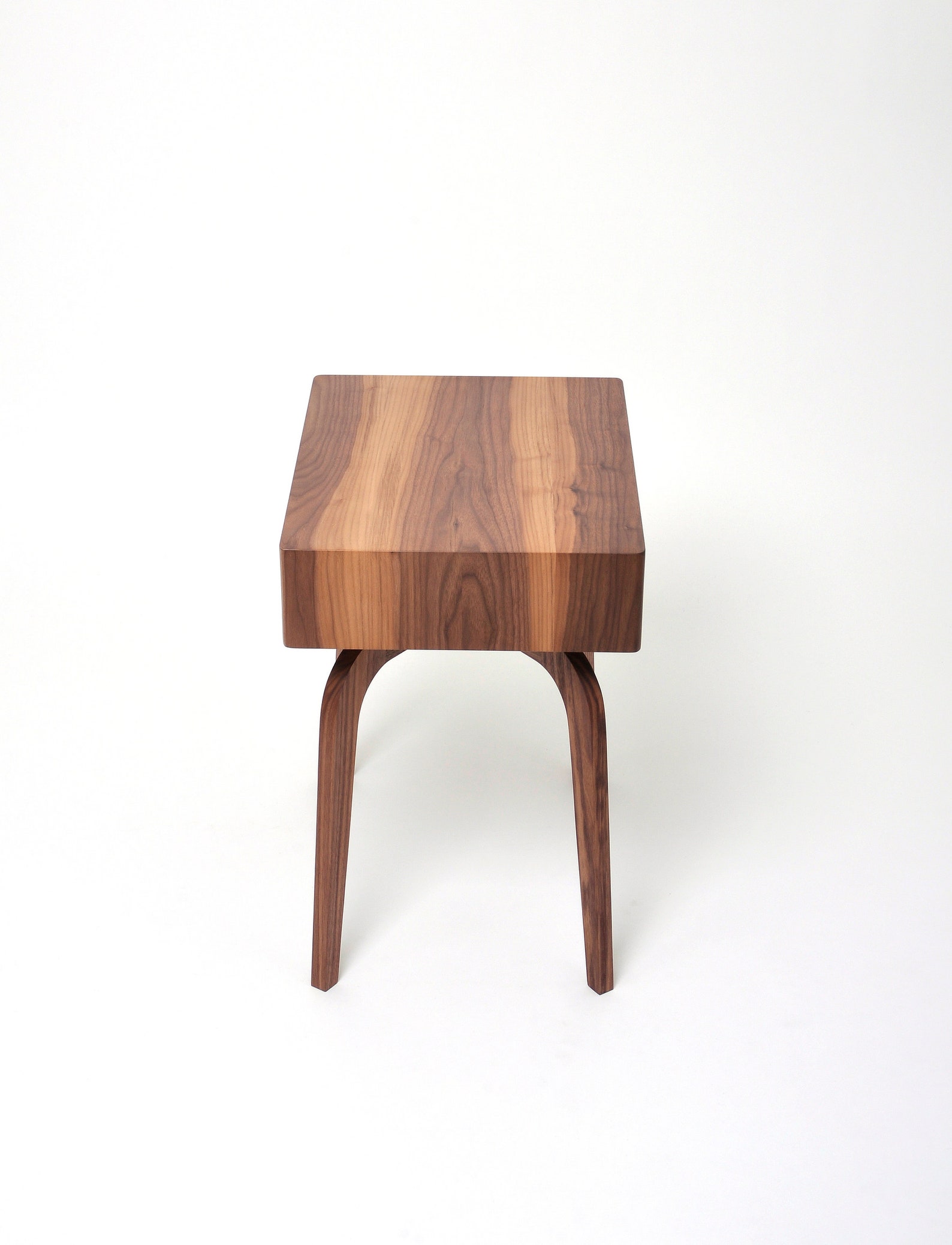 Mid Century Modern Solid Walnut Nightstand With Drawer - Etsy