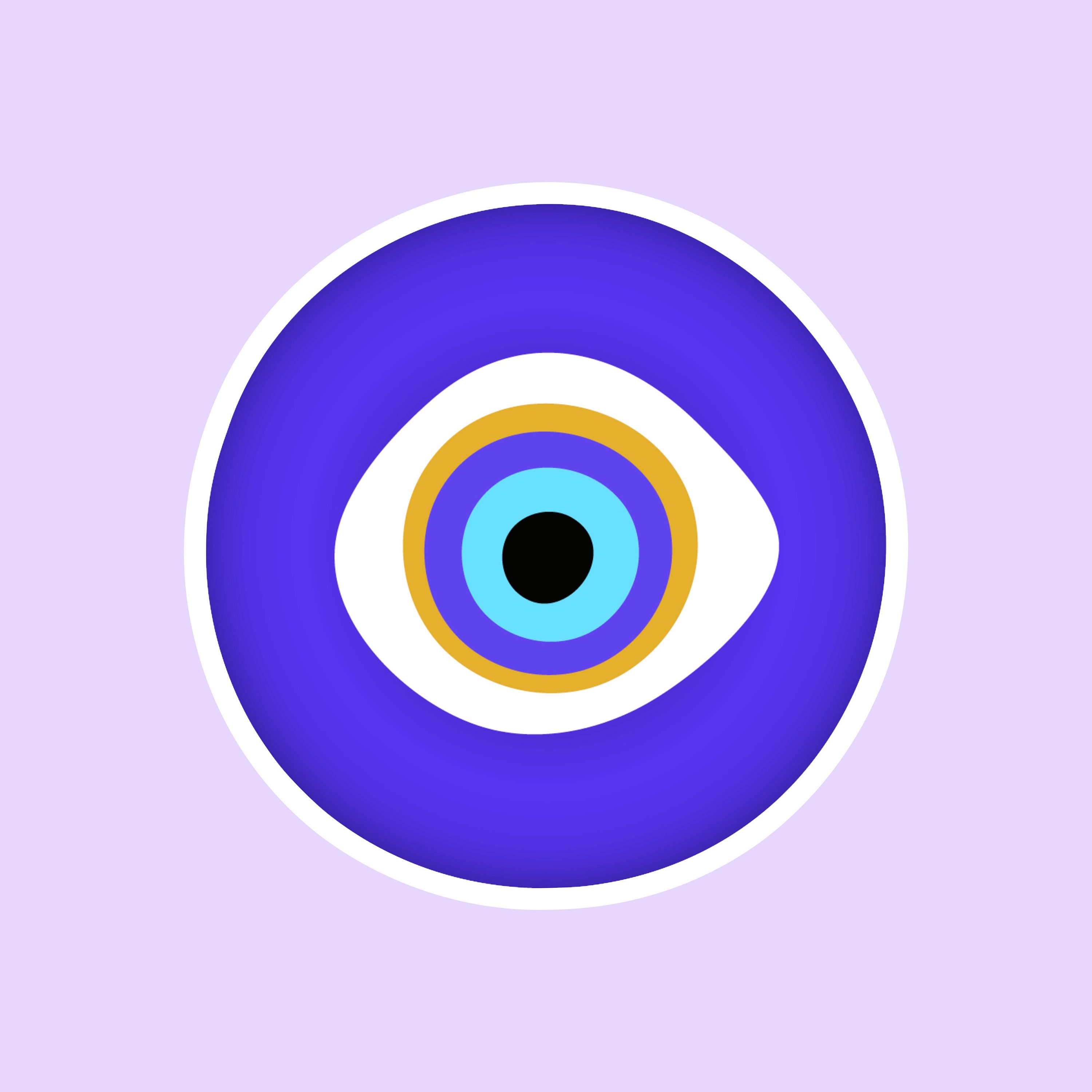 Evil Eye Sticker, Nazar Sticker, Turkish Nazar Sticker, Aesthetic ...