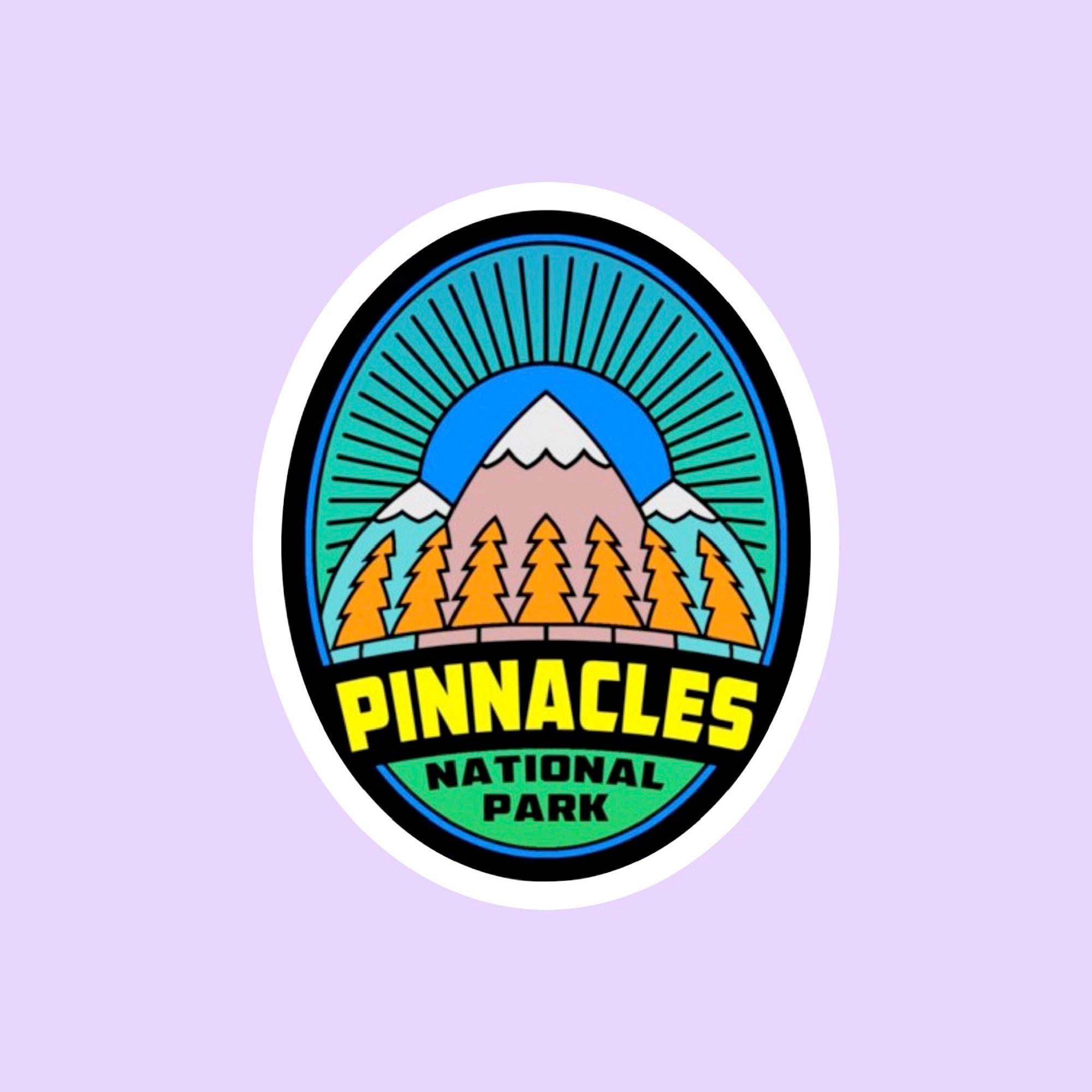 Pinnacles National Park Sticker, National Park Badge Stickers, National ...