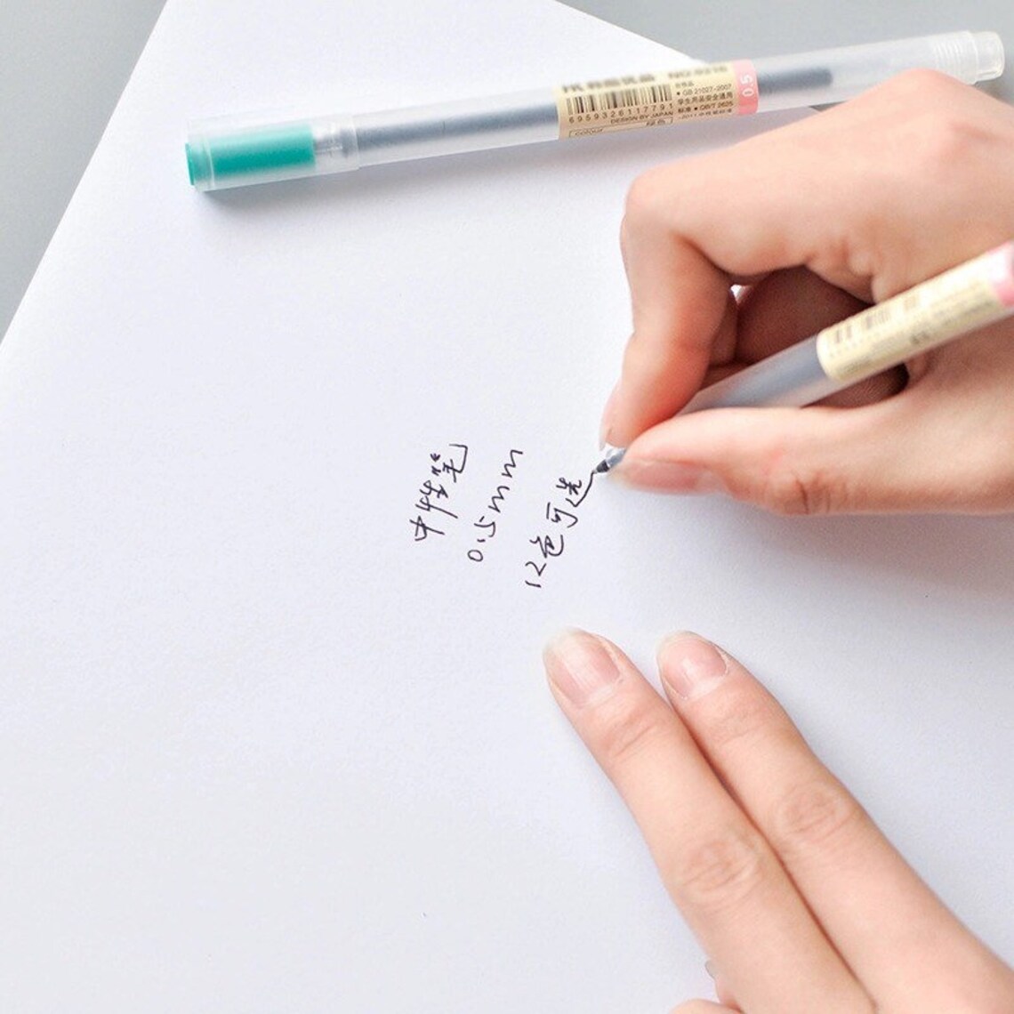 12 Pcs Set Gel Pens 0.5mm Multi-colored Muji Style Pen School - Etsy