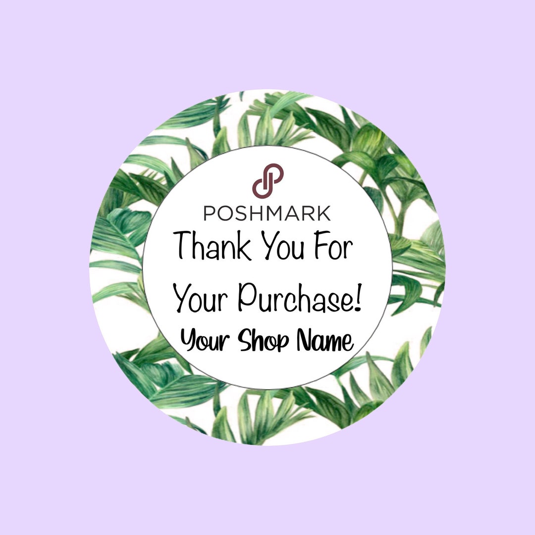 Custom Thank You Stickers, Poshmark Stickers, Packaging Stickers, Logo ...