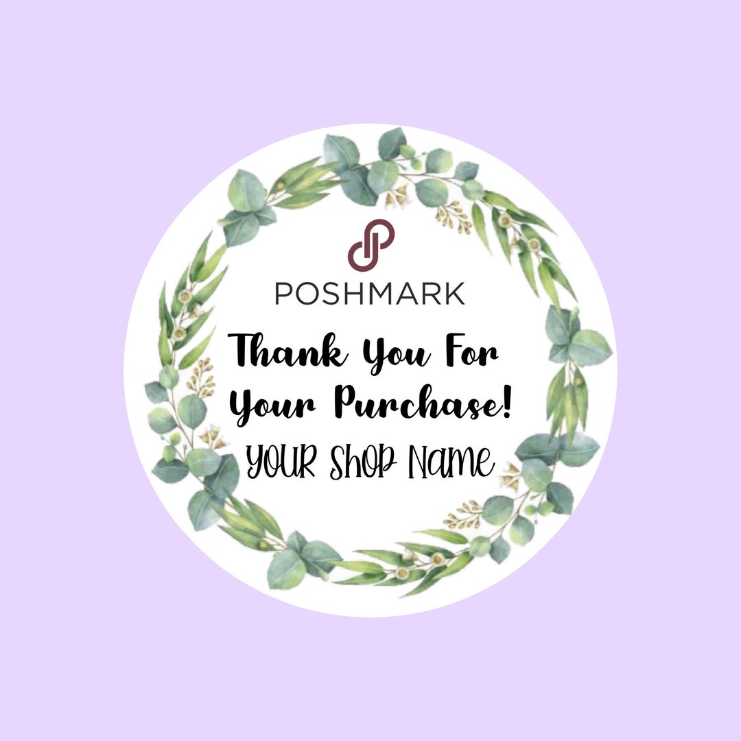Custom Thank You Stickers, Poshmark Stickers, Packaging Stickers, Logo ...