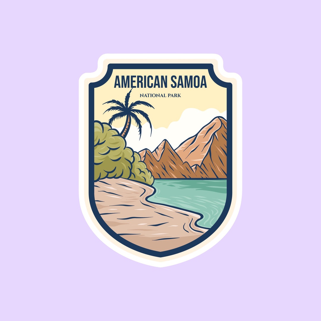 American Samoa National Park Sticker, National Park Badge Stickers ...