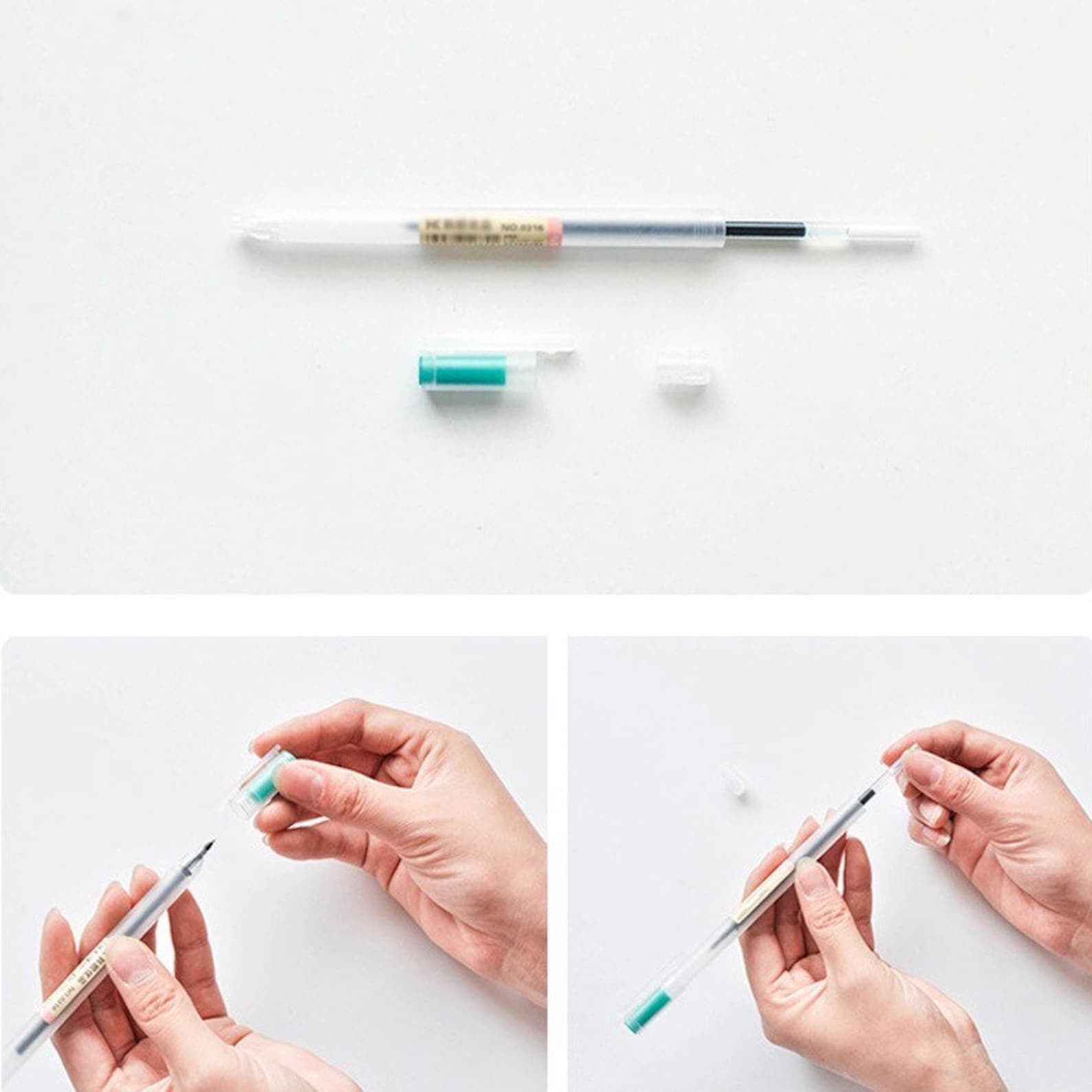 12 Pcs Set Gel Pens 0.5mm Multi-colored Muji Style Pen School - Etsy