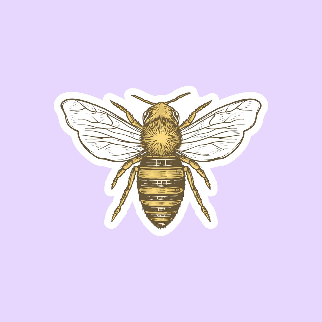 Honey Bee Sticker, Funny Stickers, Insect Stickers, Animal Sticker ...
