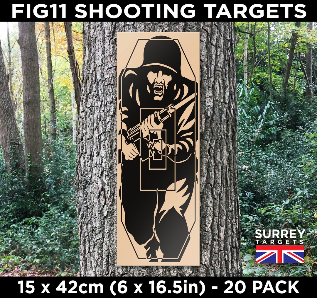 FIG11 SHOOTING TARGETS Air Rifle Pistol Gun BB Airsoft Army Figure 11 ...