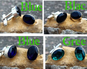 Blue Cuff Links - Etsy
