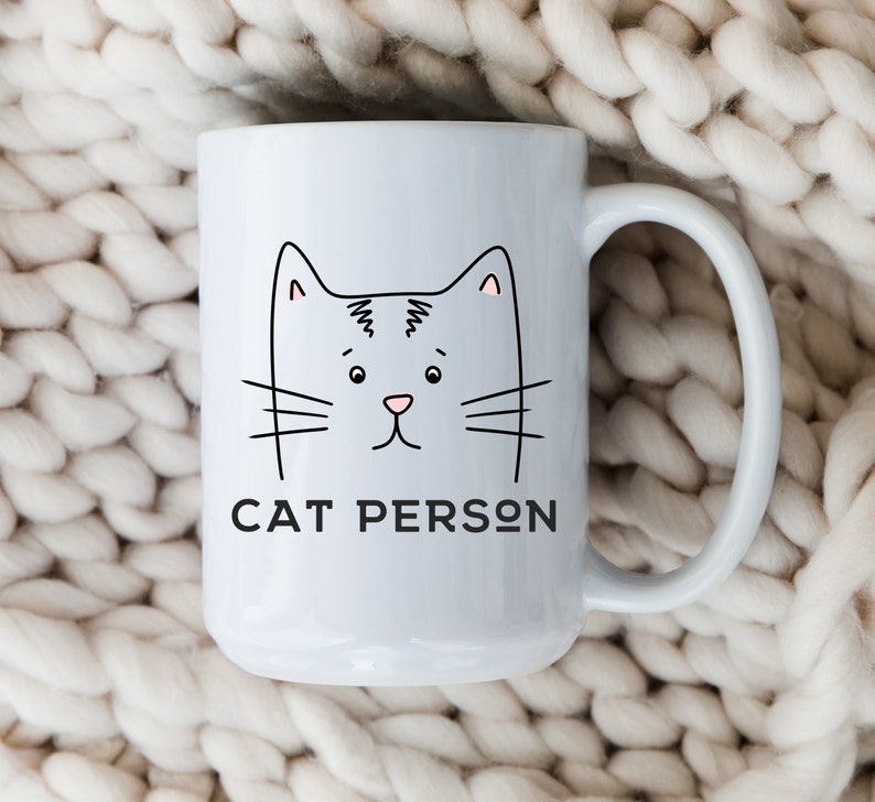 Cat Person Mug Funny Cat Coffee Cup for Cat Lovers Cat Moms Gift - Etsy