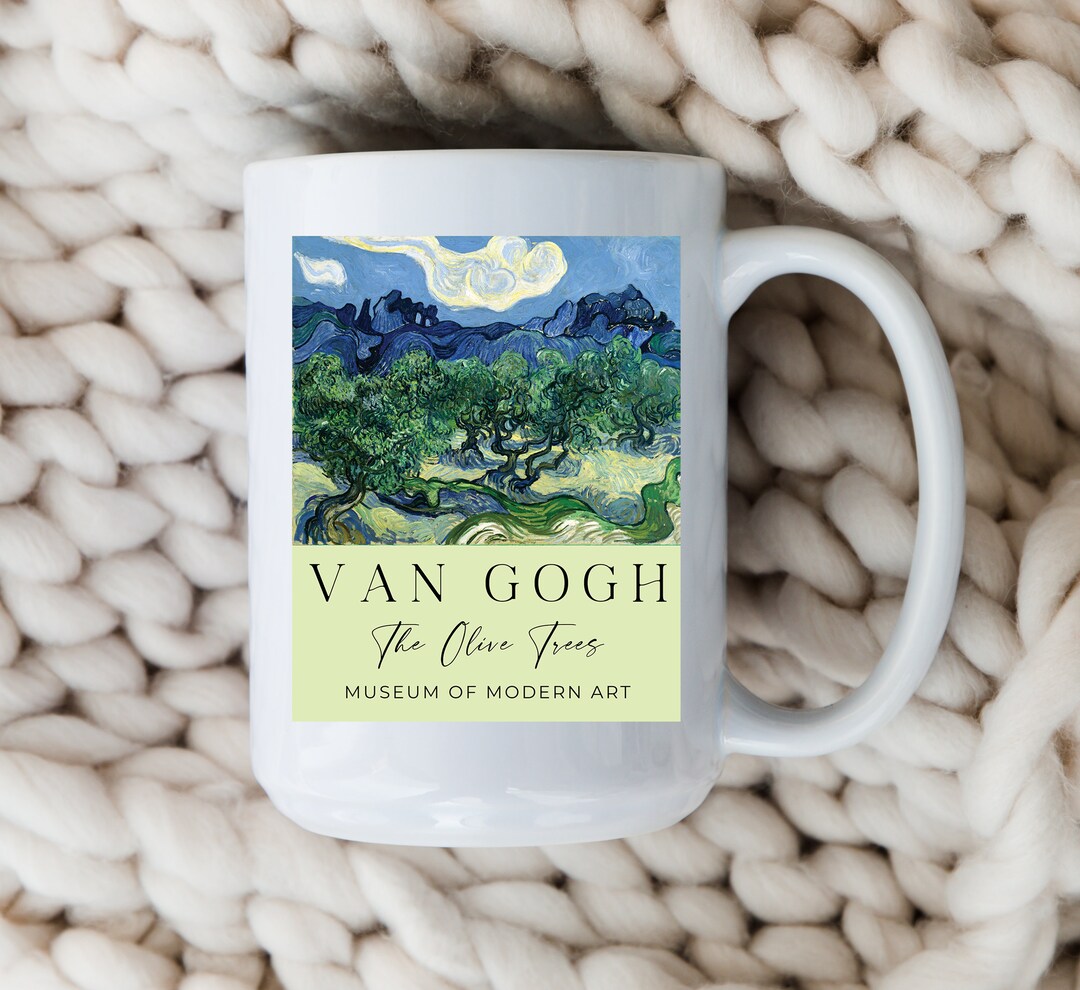 Van Gogh Olive Trees Mug • Classic Art Coffee Cup • Vincent Van Gogh ...