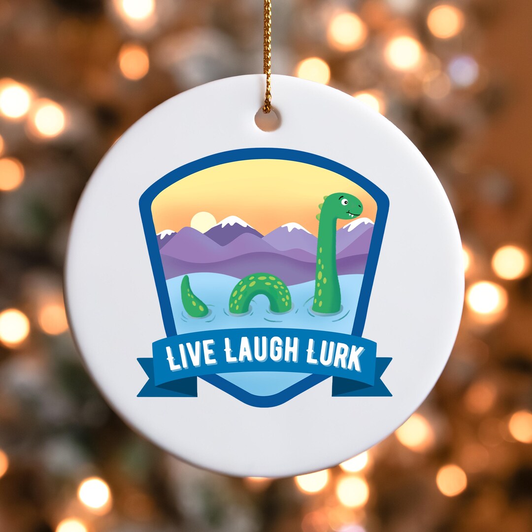 Loch Ness Monster Ornament Funny Christmas Ornament Cartoon Nessie ...