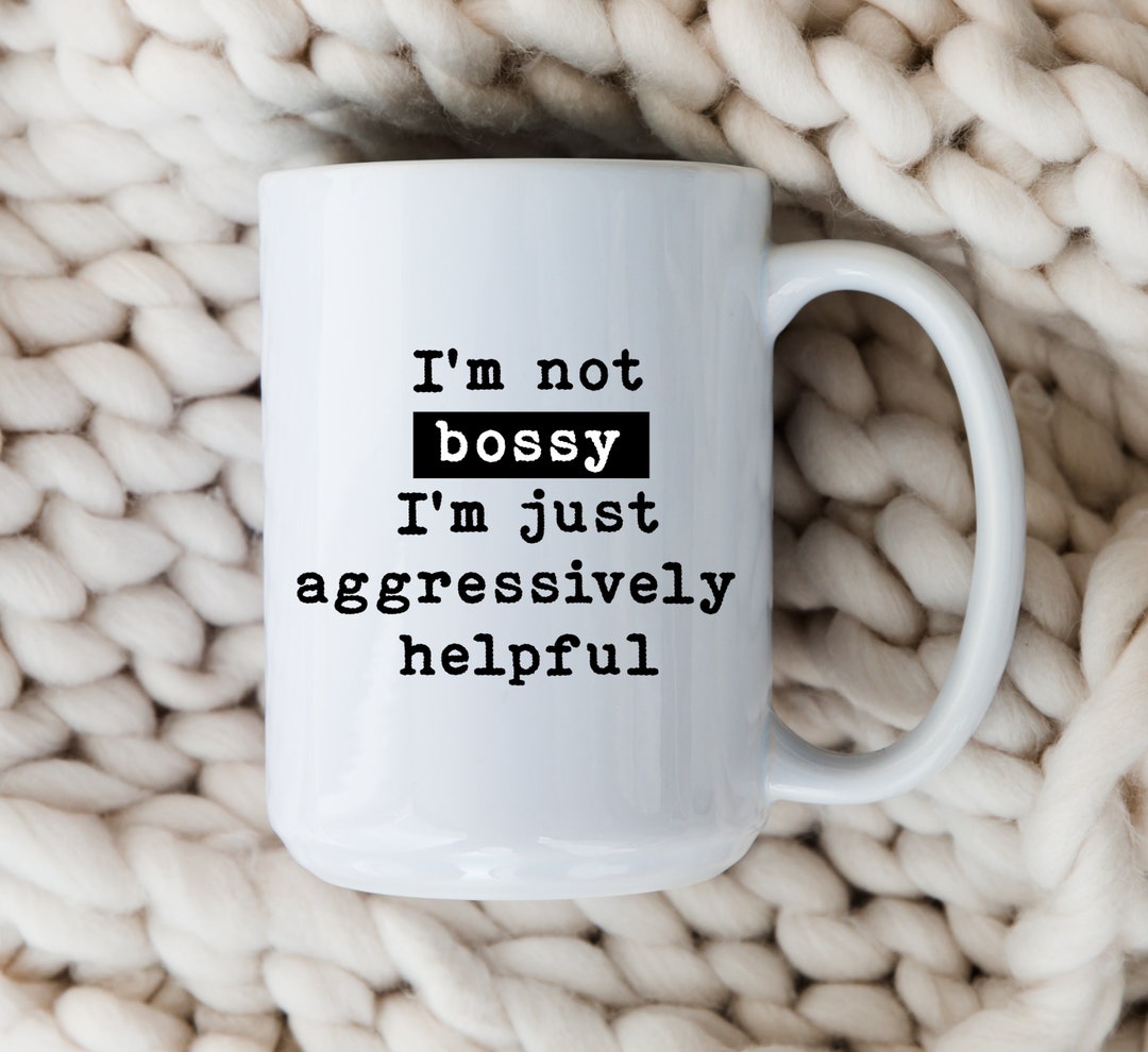 Bossy Mug Funny Boss Babe Coffee Cup Big Sister Gift Funny Coworker ...