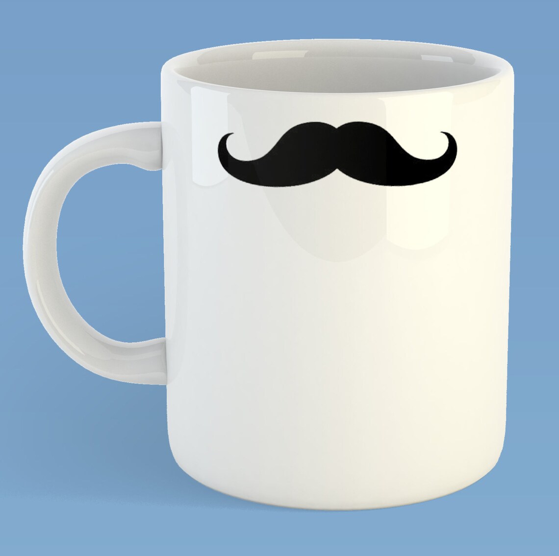 Mustache Mug Gifts for men hipsters and millennials | Etsy