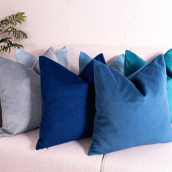 Light Blue Pillow - Etsy