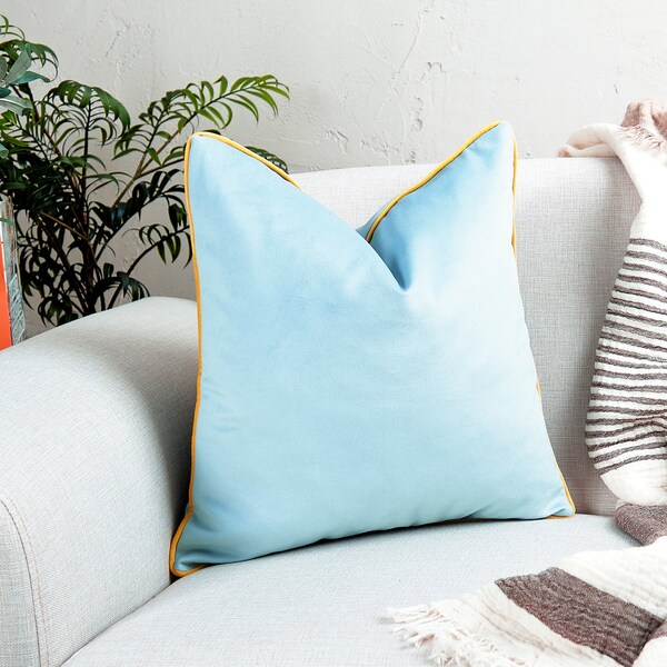 Light Blue Pillow - Etsy