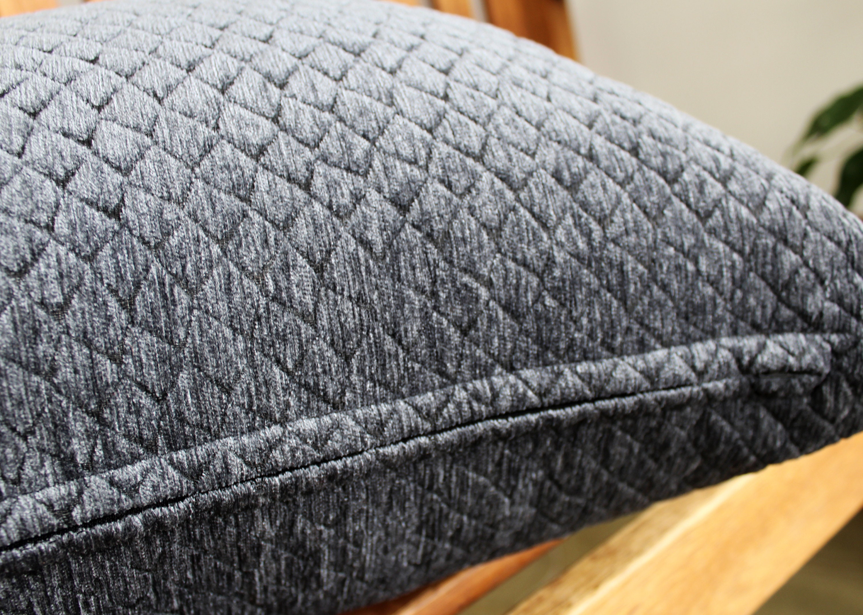 Grey Throw Pillow Textured Charcoal Gray Pillow Cover Grey - Etsy