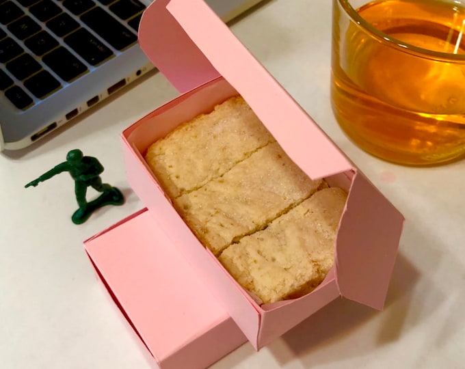 Ted Lasso Biscuits With the Boss Small Pink Box Scottish Shortbread ...