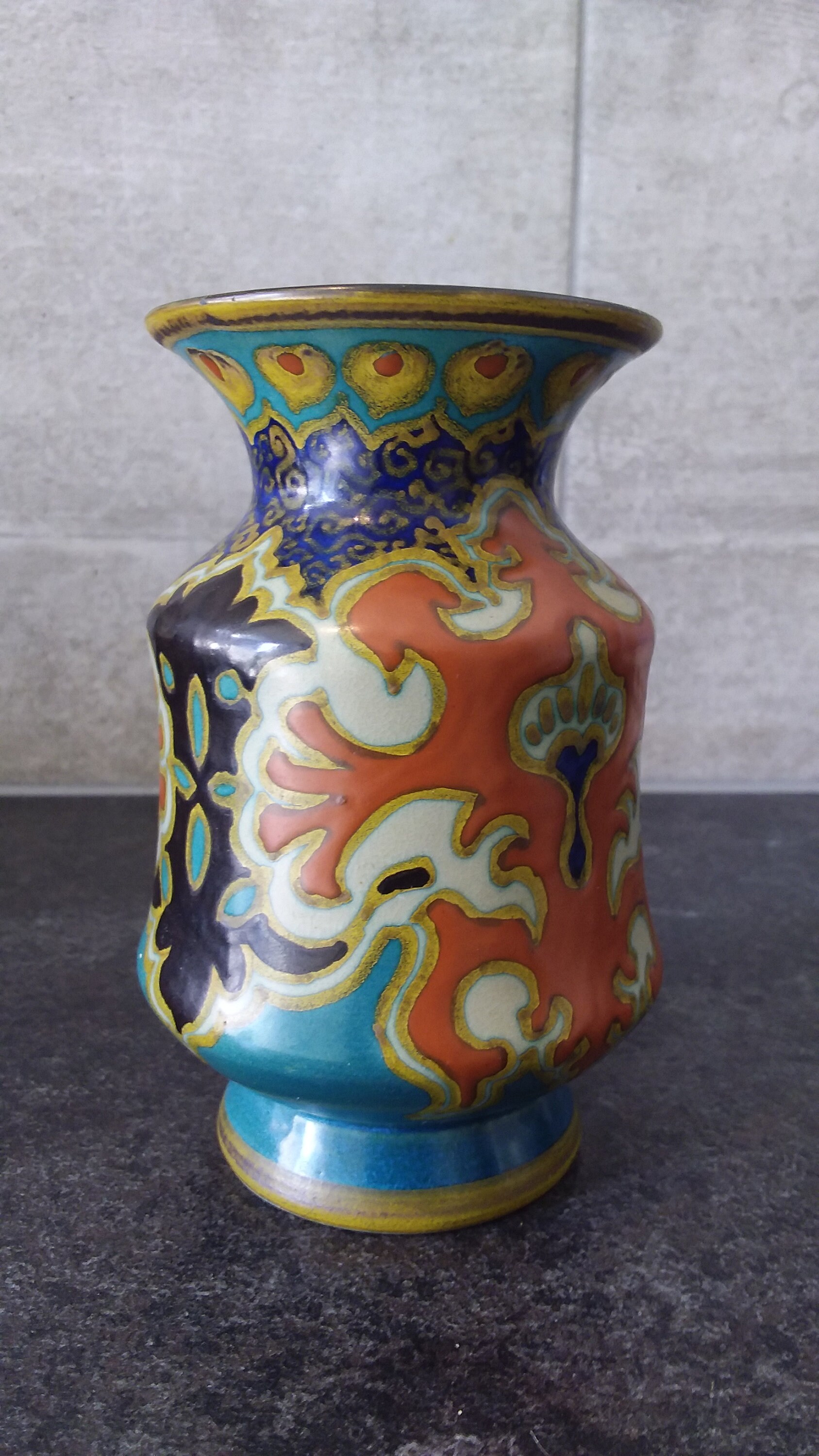Gouda Pottery Vase Decor Purdah Plateelbakkerij Zuid Holland - Etsy