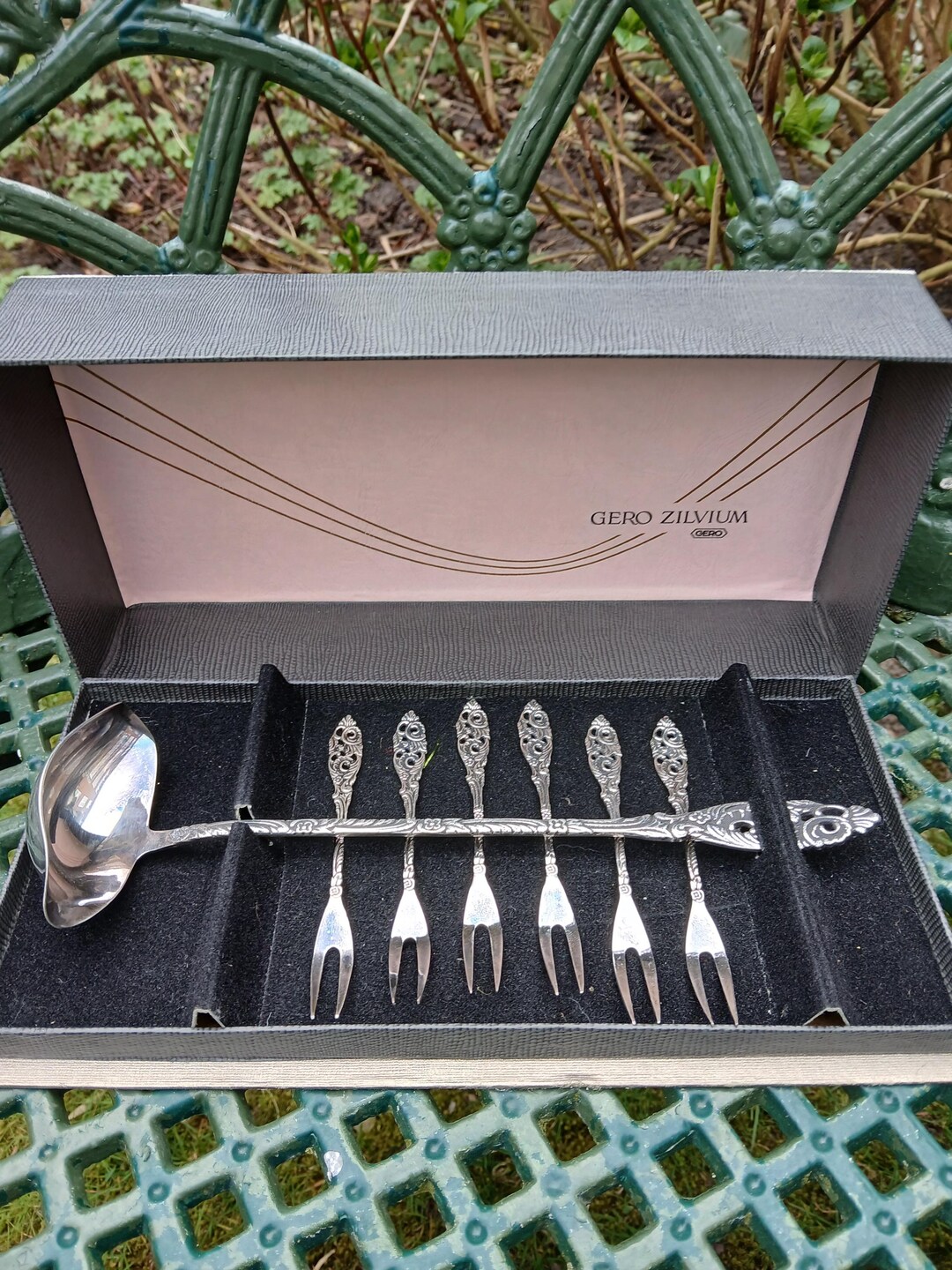 Bowl Spoon With 6 Bowl Forks Gero Model Old Dutch Design Georg Nilson ...