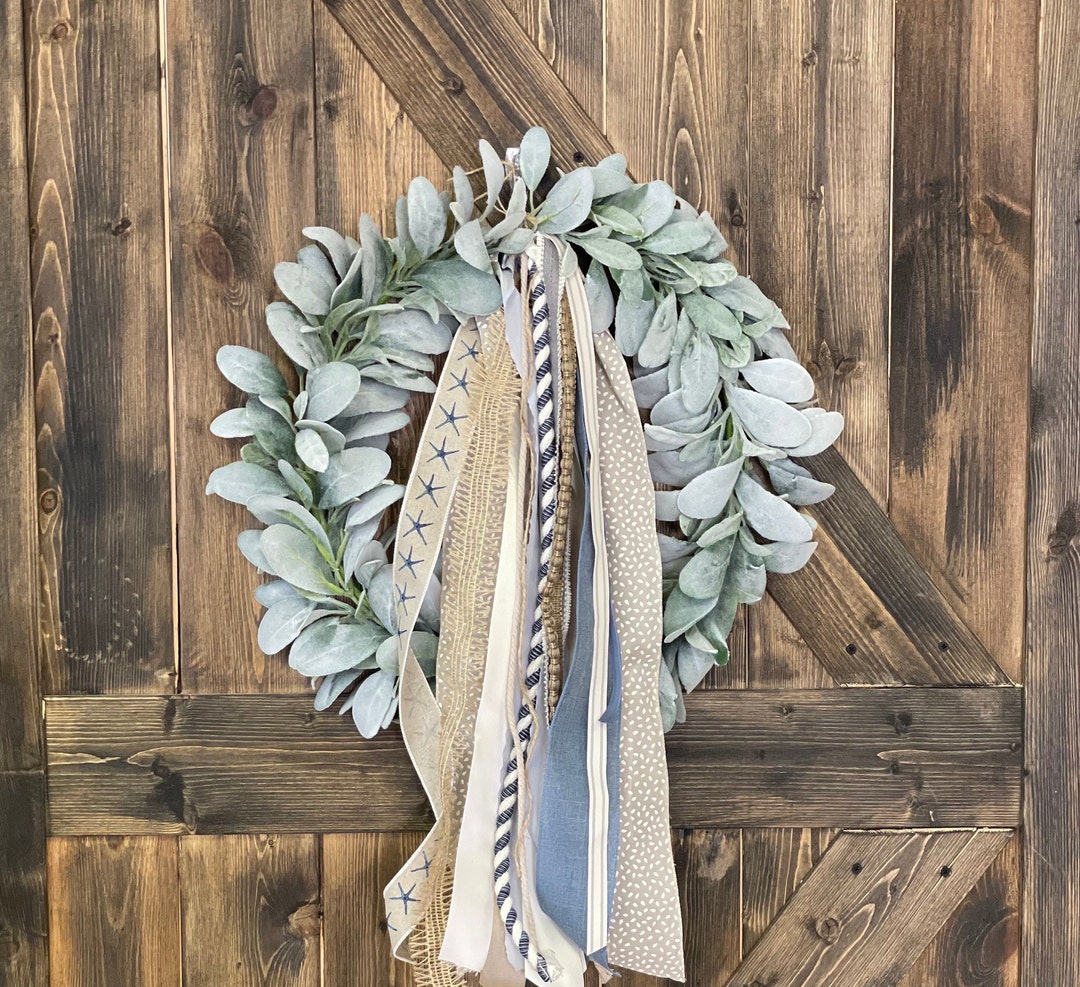 DOWN BY THE Sea Ribbon Bundle, Nautical Theme Ribbon, Wreath With ...