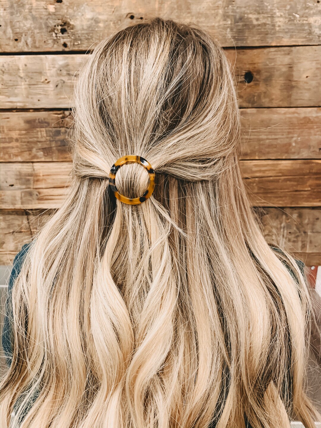 Leopard Tortoise Hair Clips, Round Hair Clips, Animal Print Hair Pins ...